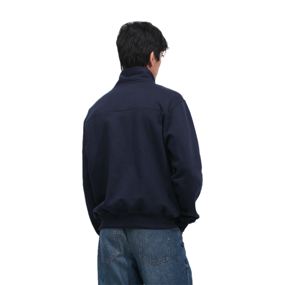 Blue Unisex Quarter zipper – BA BAR.